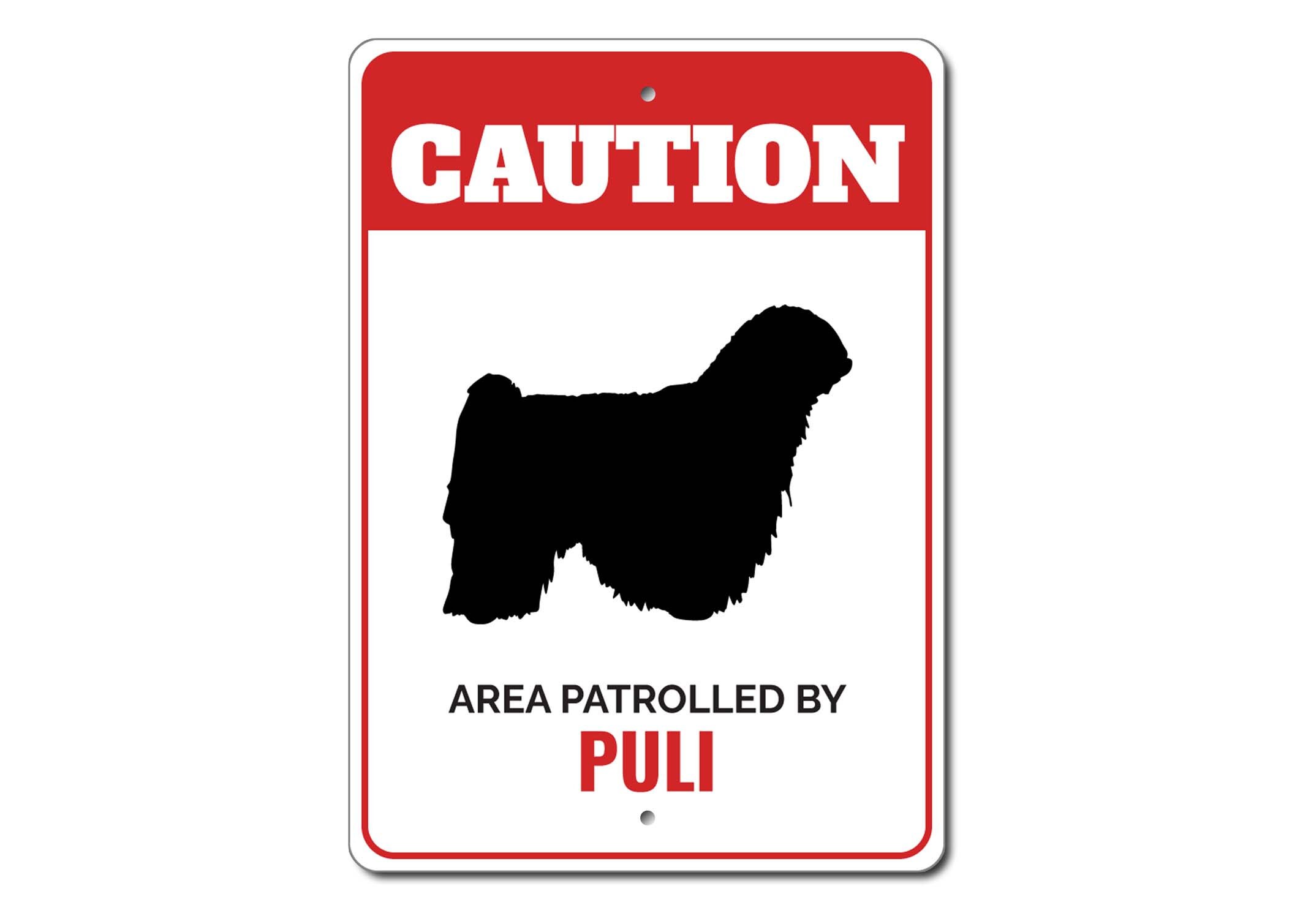 Puli Dog Sign Caution Dog Sign Puli Lover Dog Breed Signs - Etsy