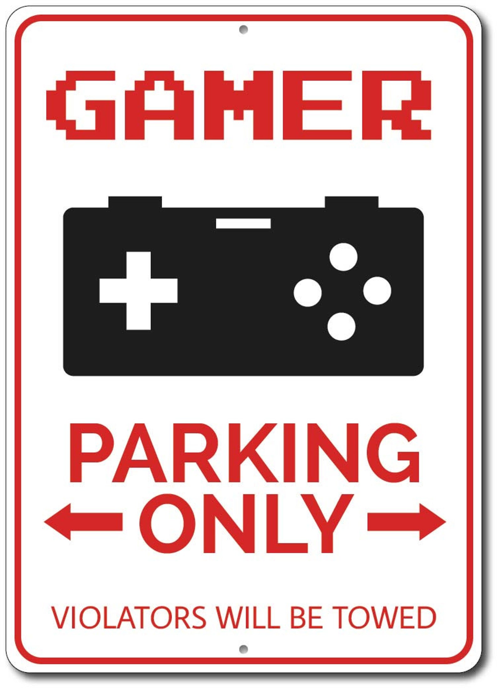 Gamer Parking Sign Gamer Sign Gift for Gamer Video Game - Etsy