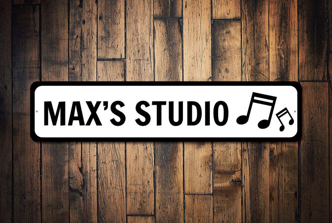 Studio Custom Sign, Music Lover Gift, Studio Sign, Music Room Decor ...