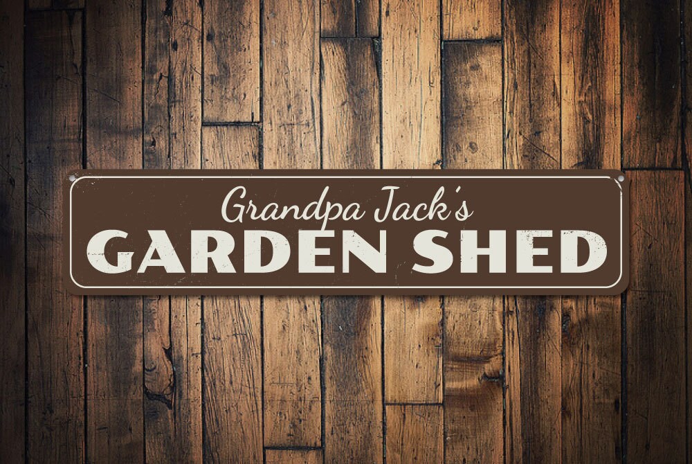 Garden Shed Sign Personalized Gardener Name Sign Gift Custom - Etsy UK