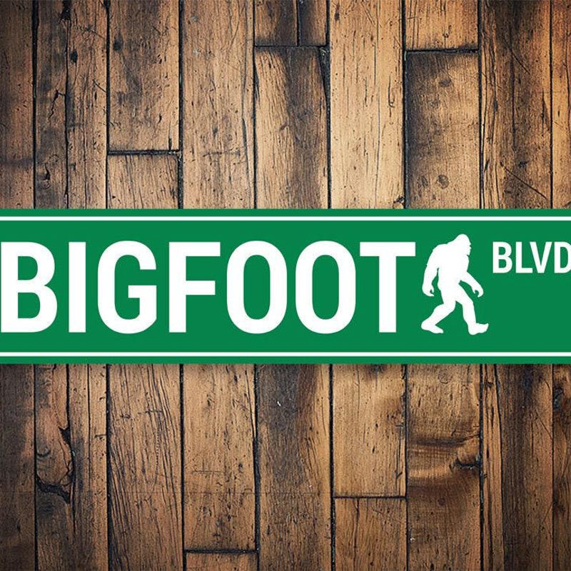 Bigfoot Metal Sign - Etsy