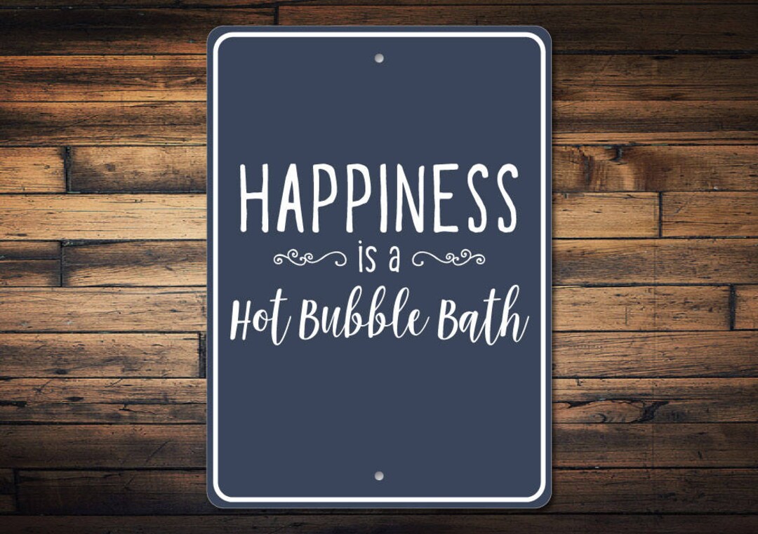 Bubble Bath Sign, Bubble Bath Decor, Happiness Sign, Happiness Decor ...
