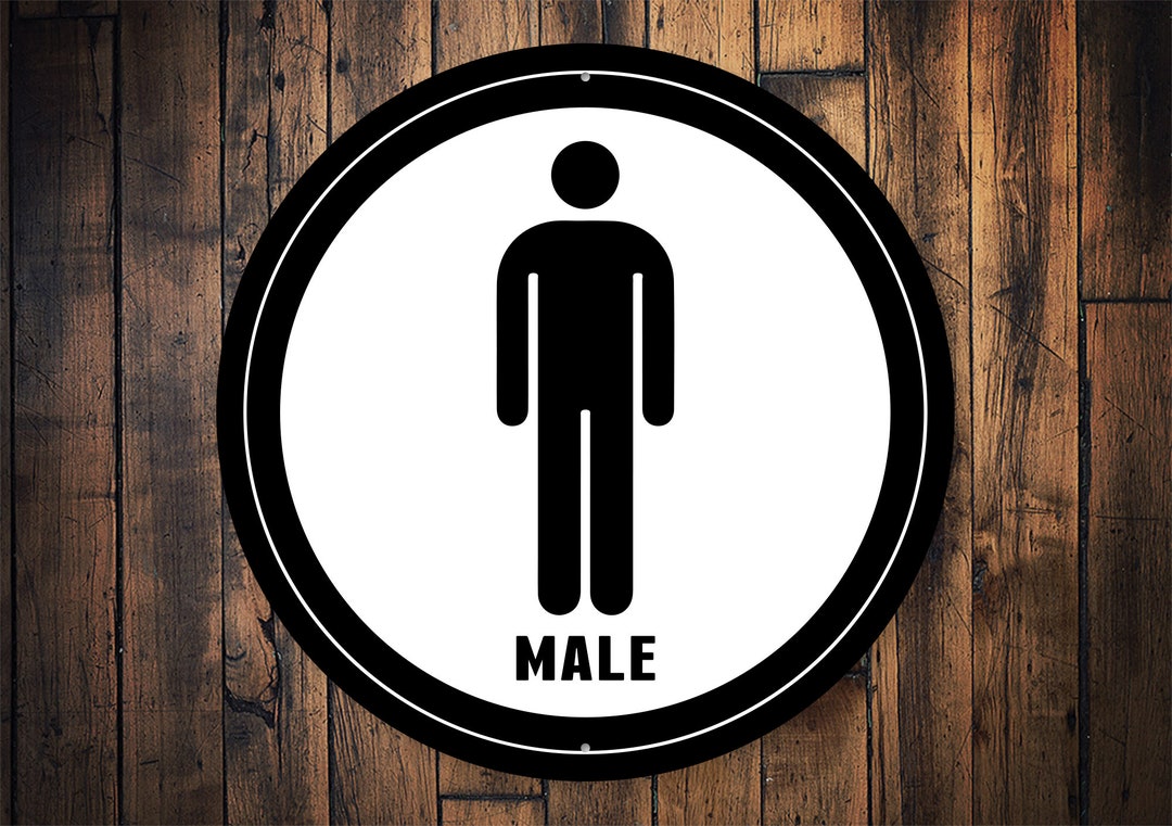 Male Bathroom Sign Male Bathroom Male Bathroom Entrance - Etsy