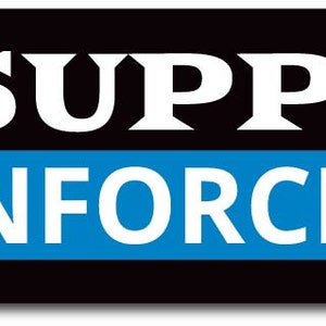 We Support Law Enforcement Sign, Custom Police Gift, Personalized ...