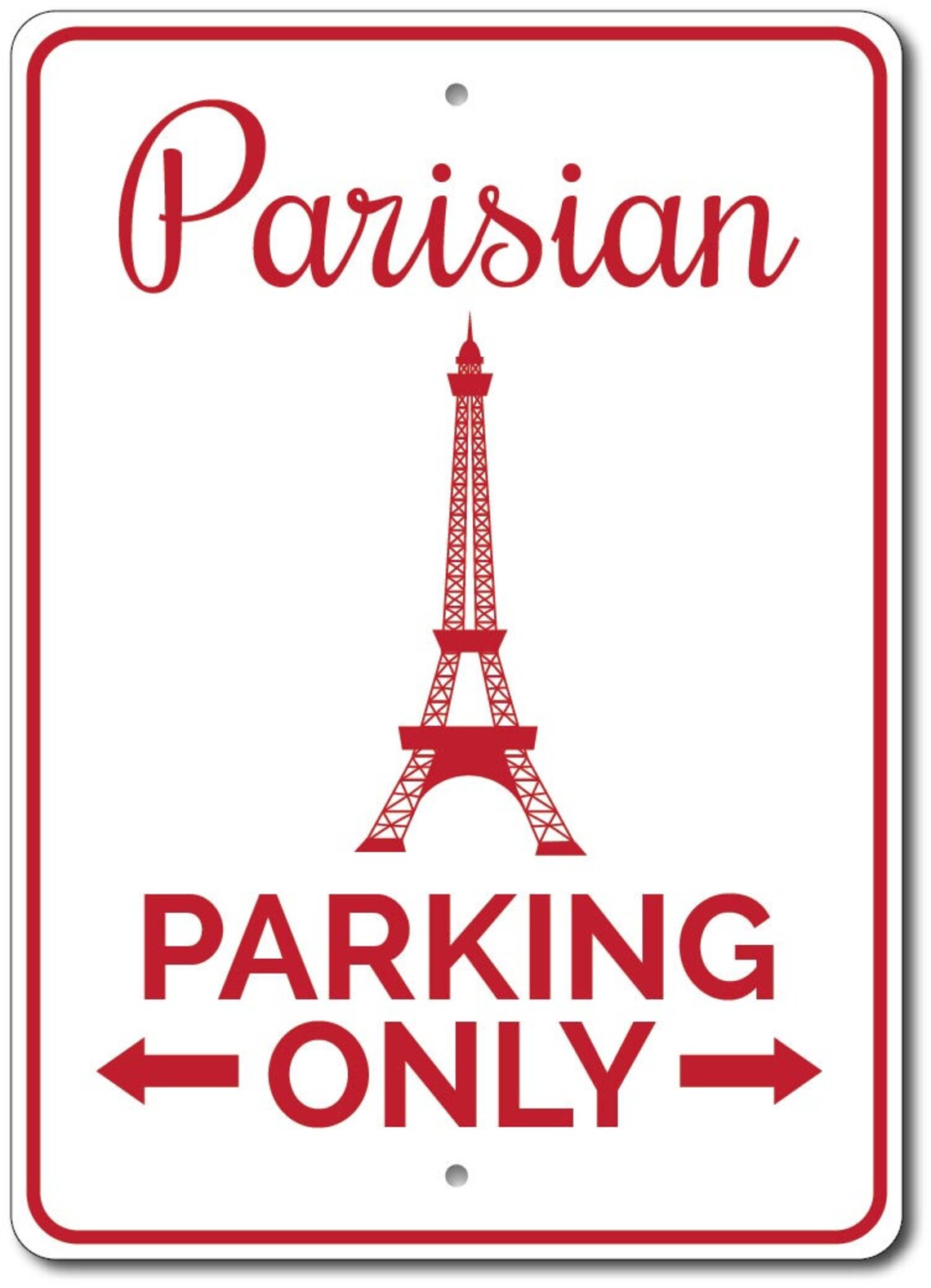 Parisian Sign Eiffel Tower Sign Parking Parisian Gift Paris | Etsy