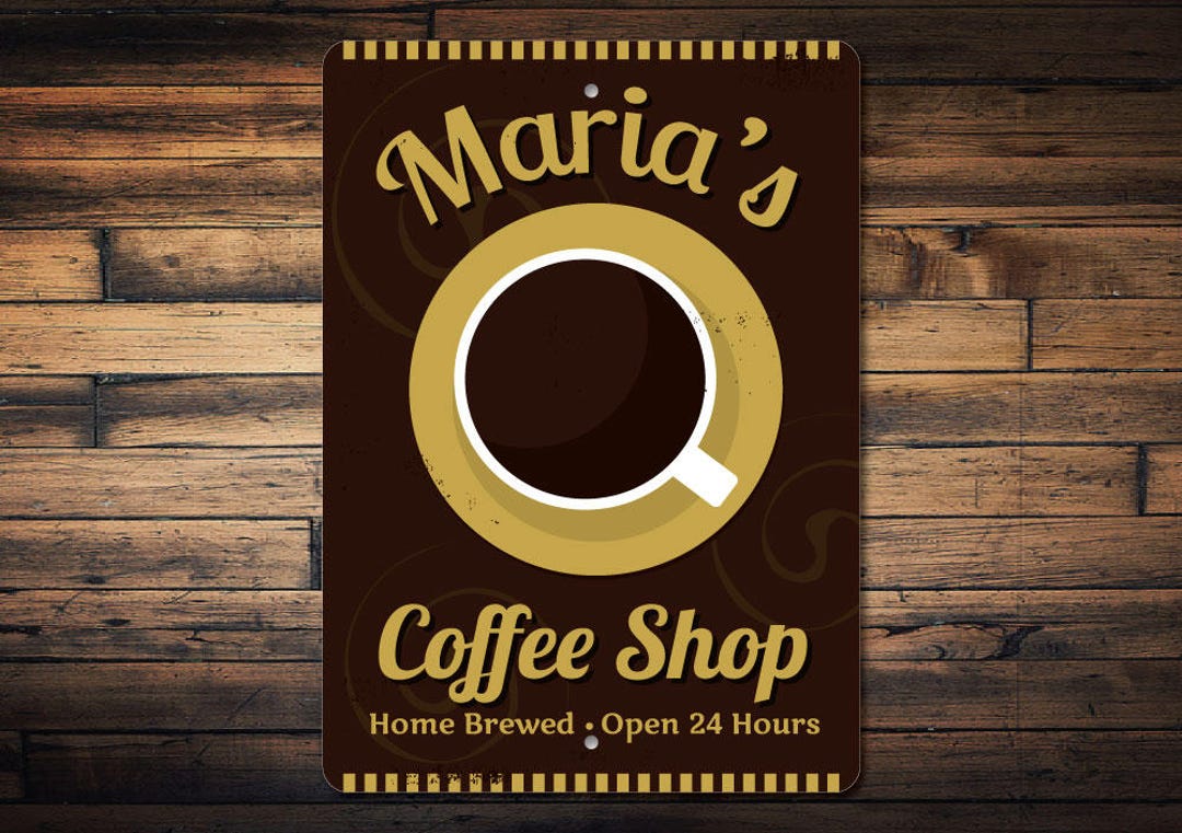 Coffee Shop Sign, Coffee Cup Decor, Coffee Shop Decor, Coffee Shop Gift ...