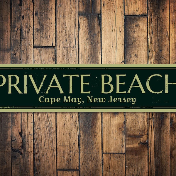 Private Beach Sign - Etsy