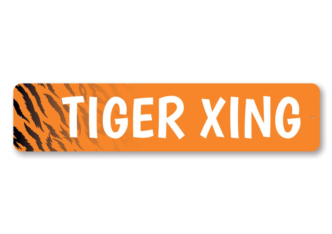 Tiger Crossing Sign Tiger Sign Tiger Decor Zoo Signs Zoo - Etsy