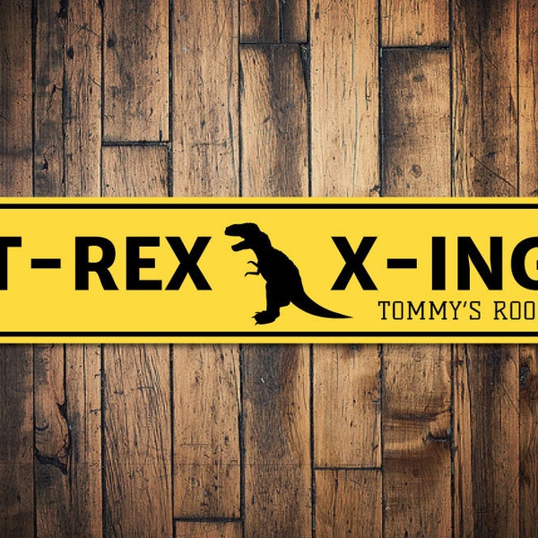 T Rex Crossing Sign - Etsy