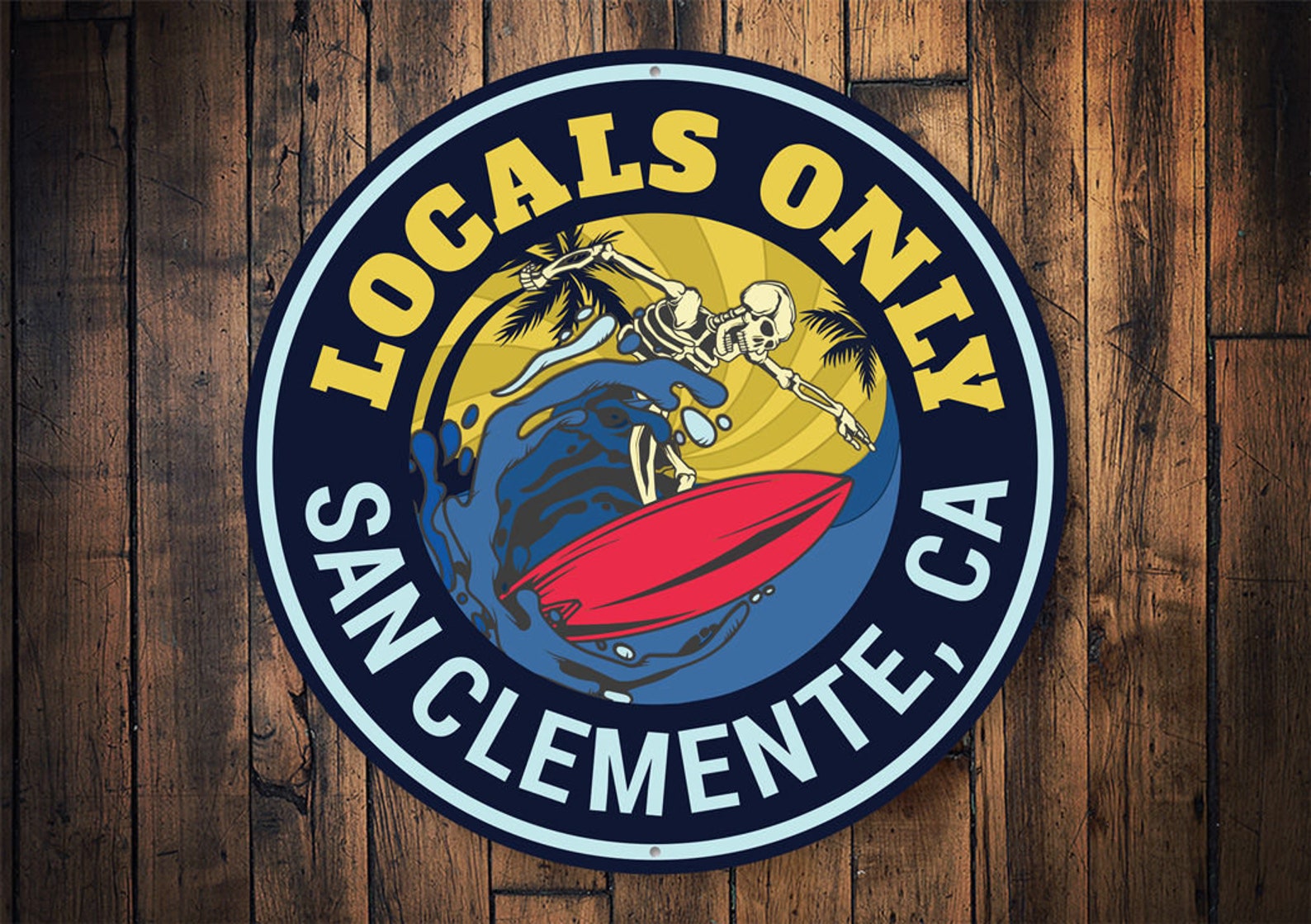 Locals Only Surf Surfer Decor Sign For Surf Surfer Home | Etsy