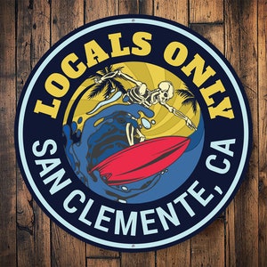 Locals Only Surf, Surfer Decor, Sign for Surf, Surfer Home, Big Wave ...