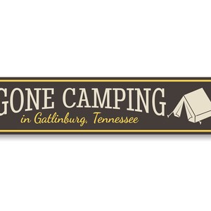 Gone Camping Sign, Campers Retreat Sign, Family Camping Decor, Camping ...
