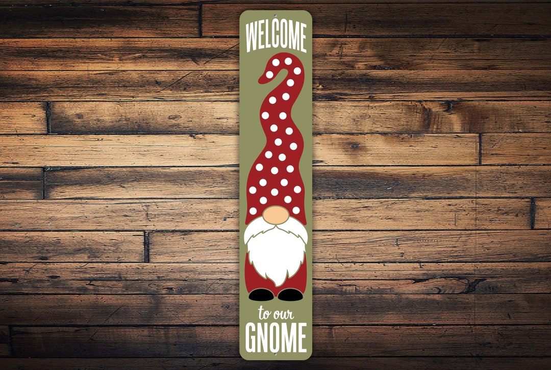 Welcome to Our Gnome Porch Sign, Christmas Decor, Welcome Sign, Gnome ...