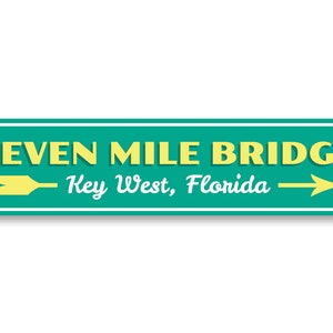 Seven Mile Bridge, Key West Florida, Florida Sign, Beach Ocean Sign ...