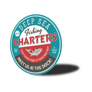 Deep Sea Charters, Deep Sea Fishing, Sea Fishing Decor, Boat Trip Decor ...