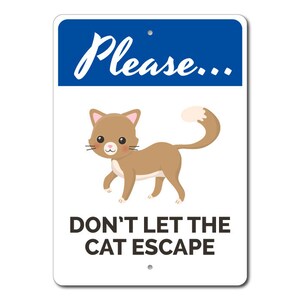 Cat Owner Gift, Cat Lover Sign, Cat Warning Sign, Cute Cat Gift, Cat ...