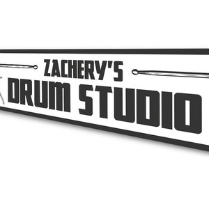 Custom Drum Sign, Drum Studio, Personalized Drum Gift, Custom Music ...