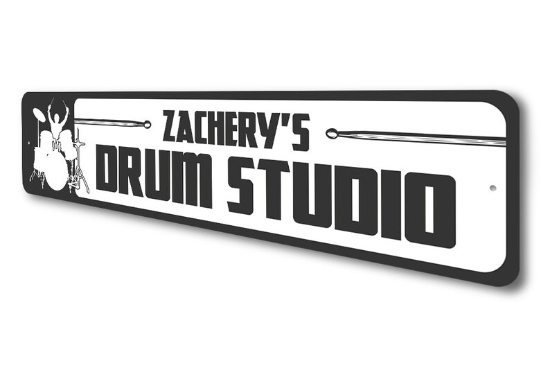Custom Drum Sign Drum Studio Personalized Drum Gift Custom - Etsy