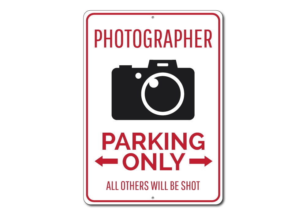 Photographer Parking Sign Photographer Sign Gift for - Etsy