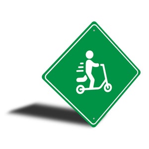 Electric Scooter Crossing Sign, Electric Scooter Sign, Scooter Crossing ...
