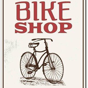 Bike Shop Sign, Vintage Bicycle Sign, Personalized Bike Sign, Custom ...