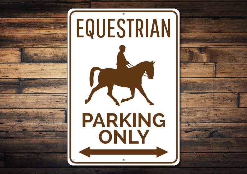 Equestrian Parking Sign Horse Lover Gift Gift for Horse - Etsy