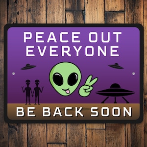Be Back Soon Door Sign, Funny Door Sign, Be Back Sign, on Break Sign ...
