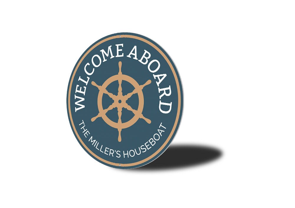 Welcome Aboard Sign Aboard the Ship Ship Sign Boat Decor | Etsy