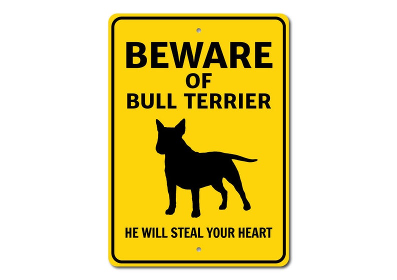 Bull Terrier Gift Bull Terrier Sign Bull Terrier Decor Bull - Etsy
