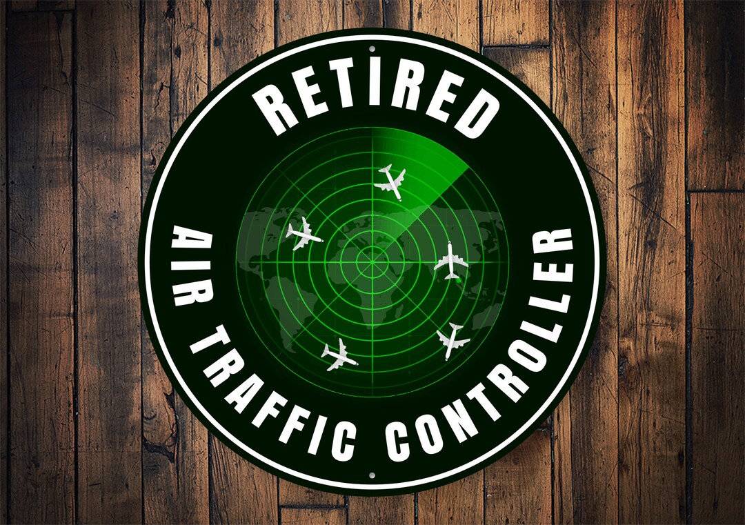 Retired Air Traffic Control Sign, Air Traffic Decor, Aviation Decor ...