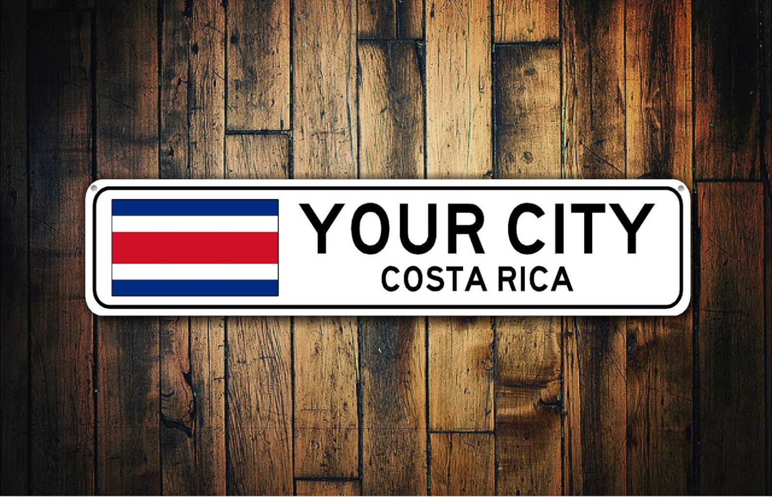 Costa Rica Flag Sign Costa Rica Souvenir Costa Rica Gift | Etsy