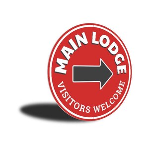 Main Lodge Area, Main Lodge Sign, Lodge Decor, Travel Sign, Cabin Decor ...