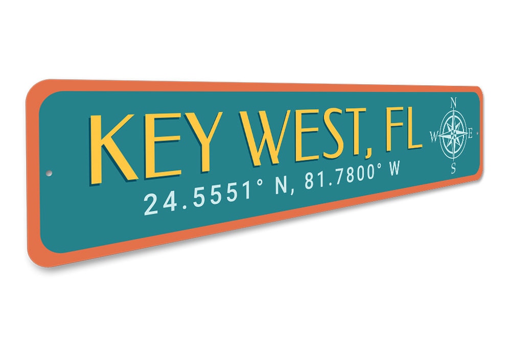 Key West Florida Sign, Key West Florida, Key West Sign, Ocean Sign ...