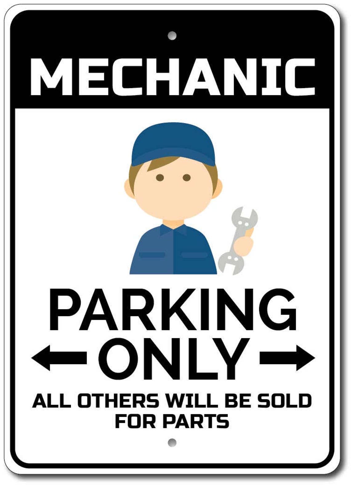 Mechanic Parking Sign Mechanic Sign Car Mechanic Gift for | Etsy