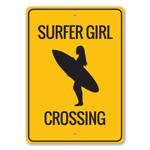 Surfer Girls Sign, Surfing Girl Sign, Surfers, Surf Decoration, Surfer ...