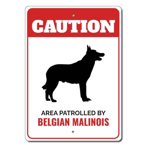 Belgian Malinois Sign, Malinois Decor, Malinois Gifts, Guard Dog Sign ...