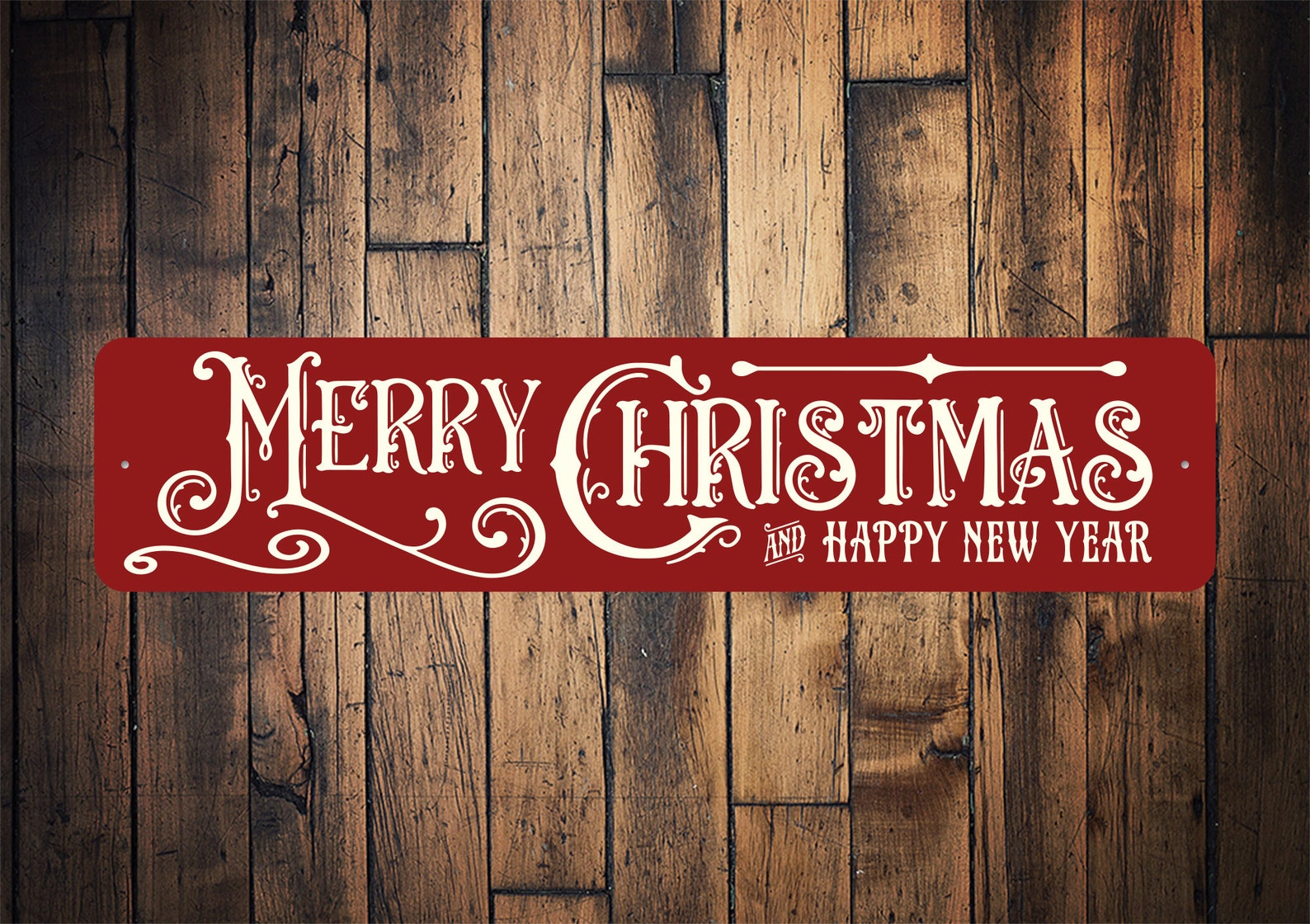 Happy New Year Sign New Year Sign Merry Christmas Sign - Etsy