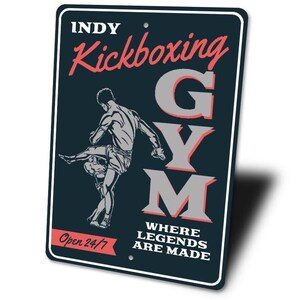 Kickboxing Gym Sign, Gym Entrance Sign, Custom Name, Kickboxing Decor ...