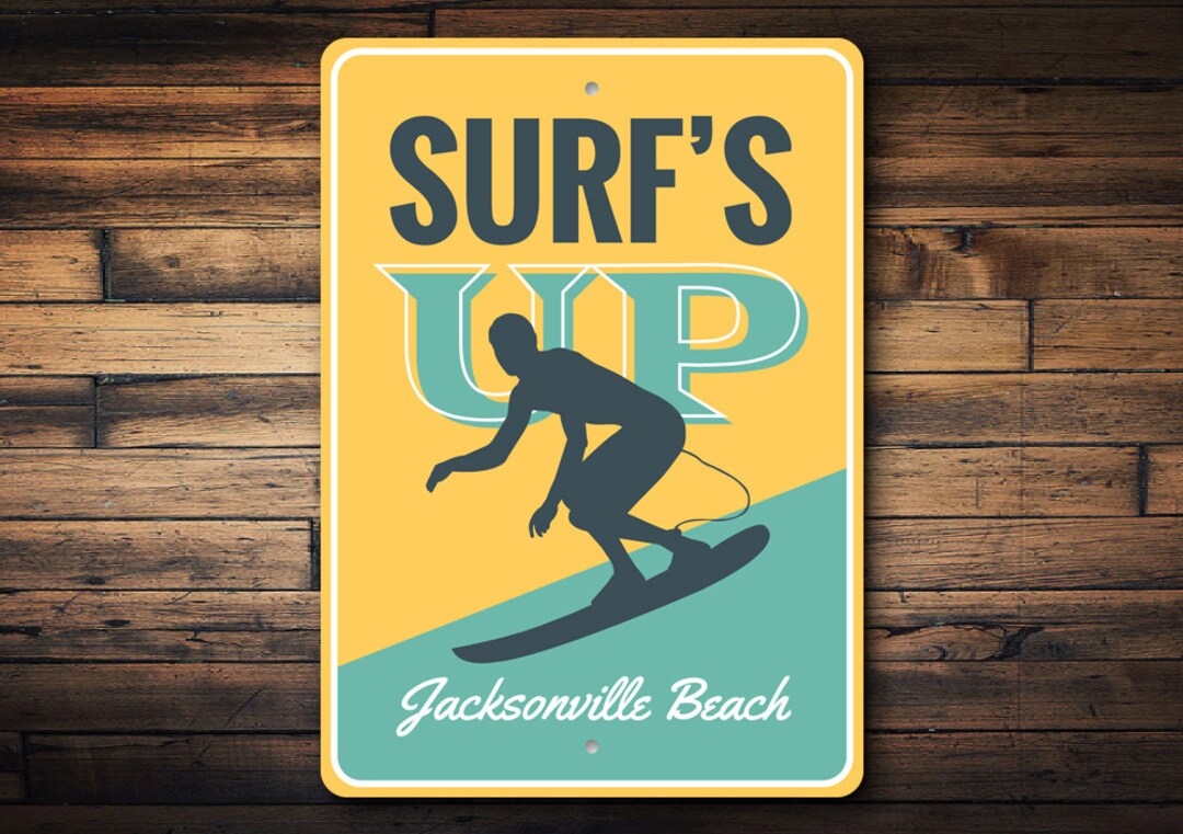 Surfs up Sign, Surfs up Decor, Big Wave Catcher, Surfing Lovers, Beach ...