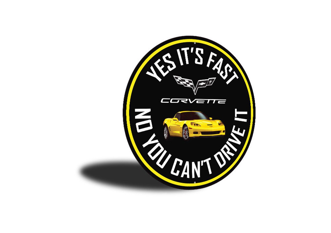 C6 Corvette Circle Sign C6 Corvette Gift Fathers Garage - Etsy