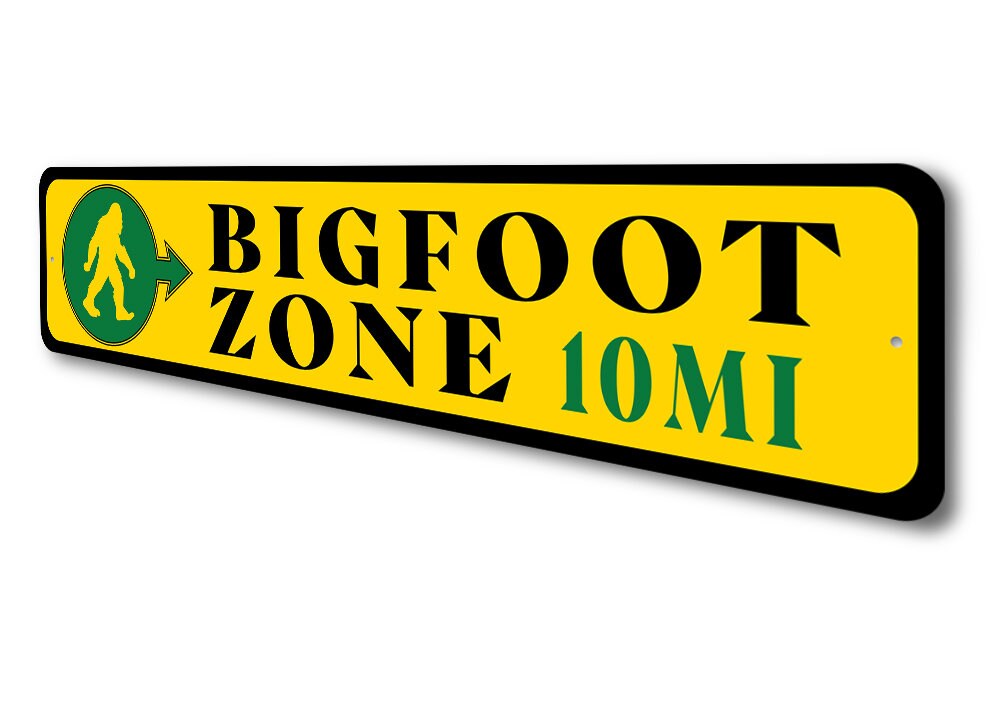 Big Foot Distance Sign Miles to Big Foot Funny Big Foot - Etsy