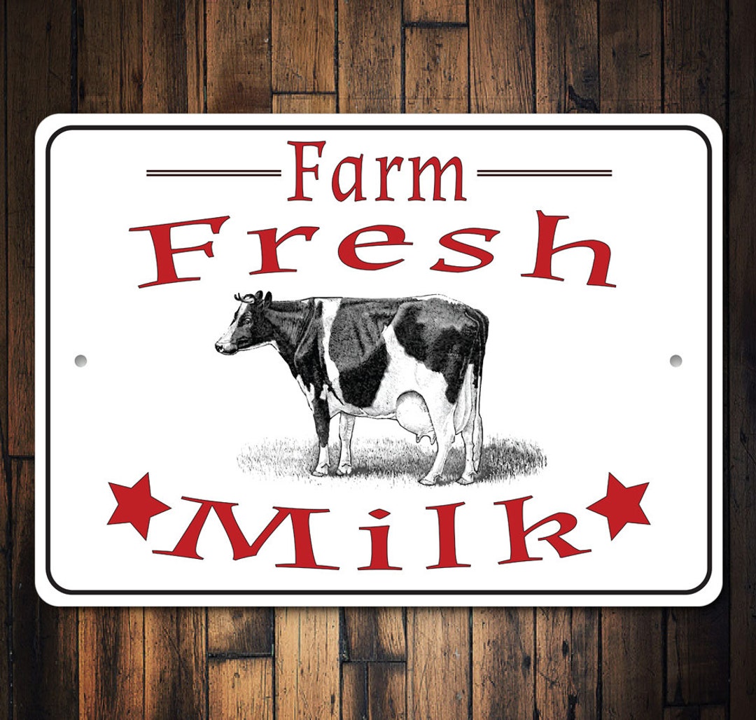 Farm Fresh Milk, Sign for Milk Farm, Milk Decor, Farming Sign, Cow Farm ...