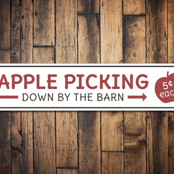 Apple Picking Sign - Etsy