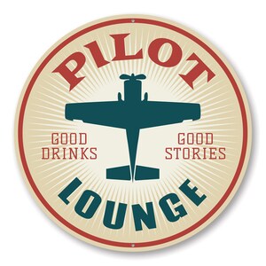 Pilot Lounge Sign, Aviation Lounge, Airport Hangout Sign, Terminal ...