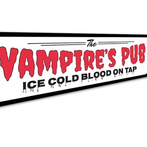 Vampire Pubs, Vampire Decor, Vampire Sign, Vampires Lounge, Decor for ...