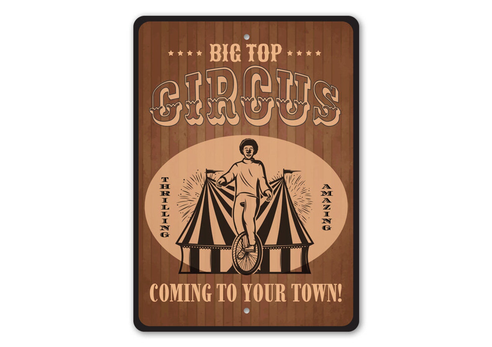 Big Top Circus Sign Circus Tent Circus Grounds Vintage - Etsy
