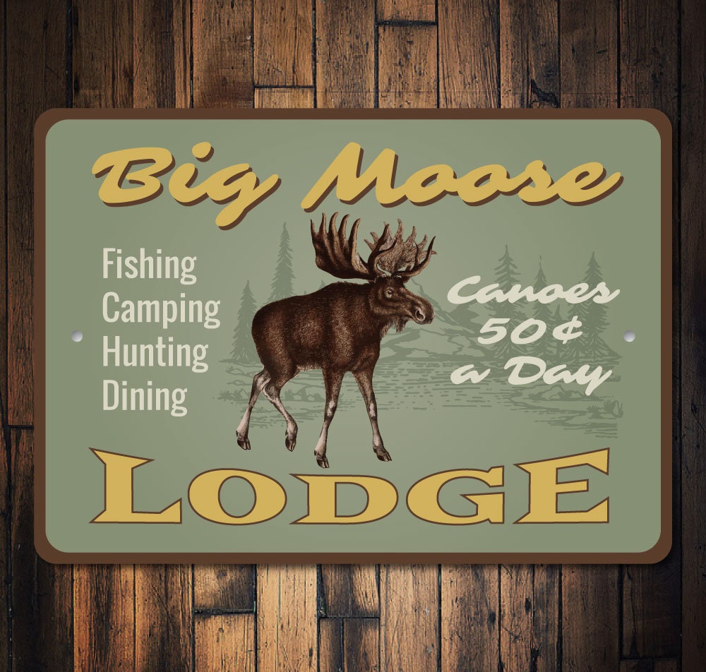 Moose Decor Moose Sign Moose Lover Gift Moose Lodge Sign - Etsy