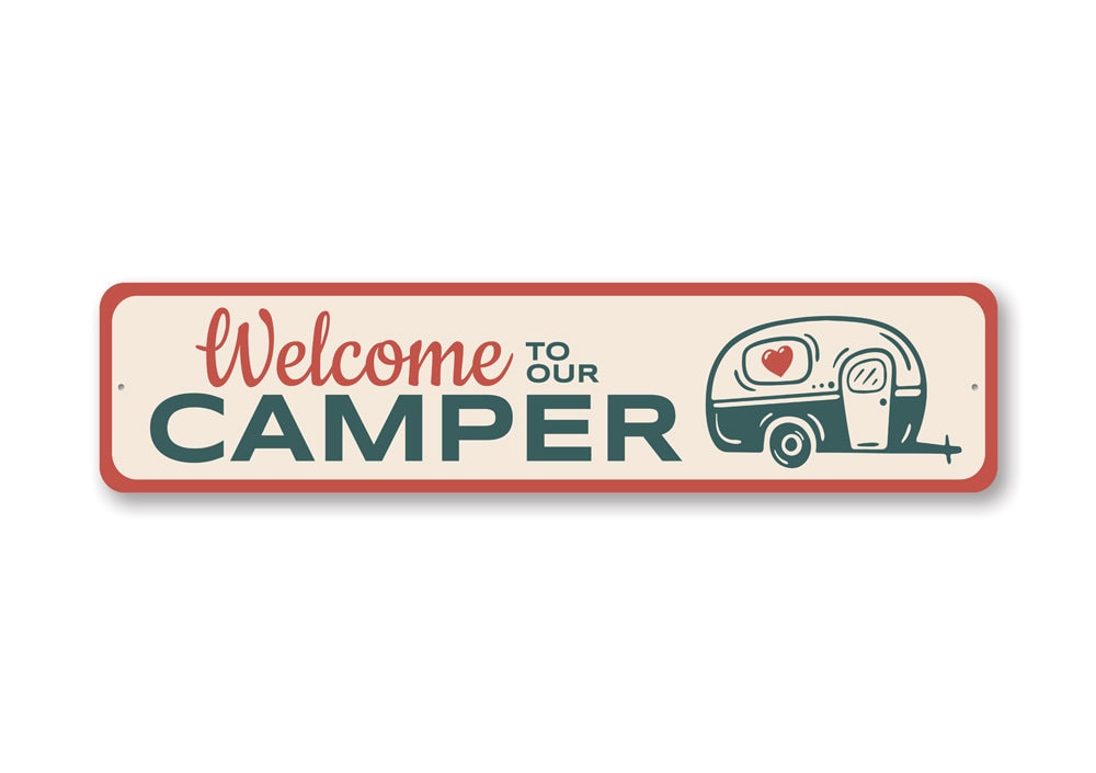 Welcome to Our Camper Camper Sign Camp Life Decor Campers | Etsy
