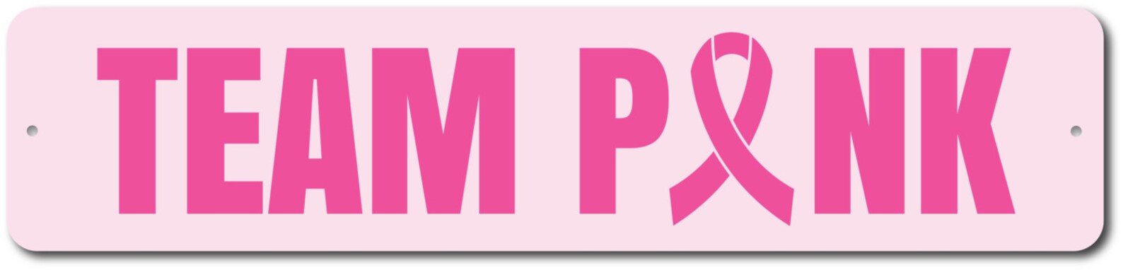 Team Pink Sign Custom Support the Fight Against Breast Cancer | Etsy