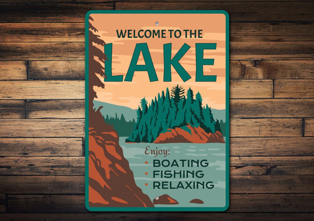 Welcome to the Lake, Welcome Lake Sign, Welcome Decor, Lake House, Lake ...